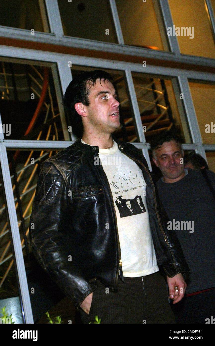 Copenhagen, Denmark. Robbie Williams leaving 'Skovriderkroen' in ...