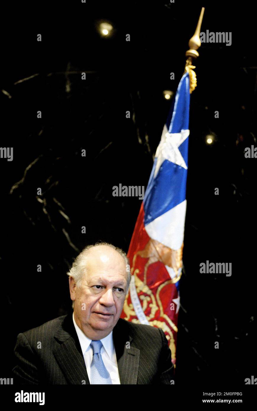 Richardo lagos on an official visit in copenhagen hi-res stock ...