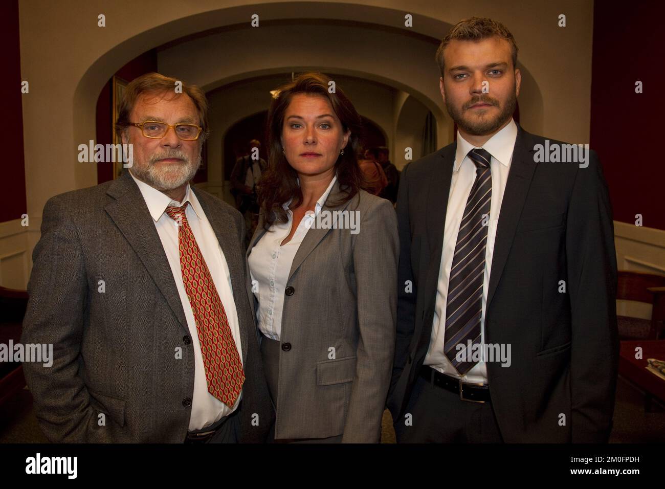 Cast members from Borgen Lars Knutzon, Sidse Babett Knudsen and Pilou ...