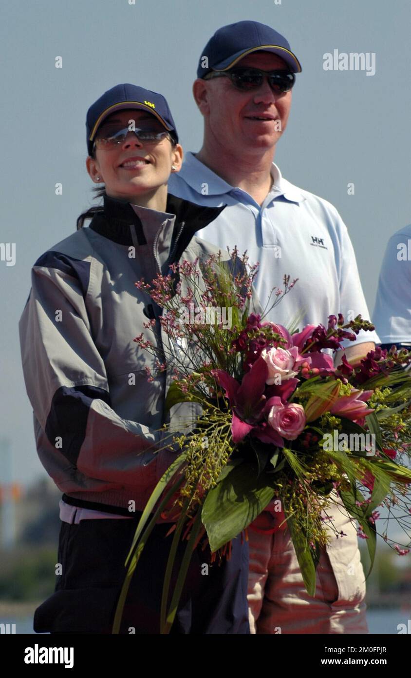 Miss Mary Donaldson at the yacht race to celebrate the forthcoming ...