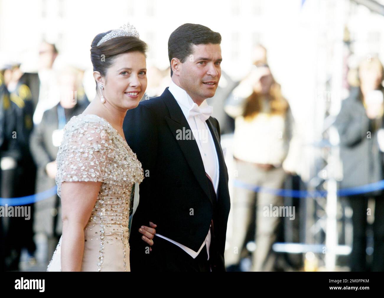 The Princess Alexia and her husbond Carlos Morales arrive for a Gala ...