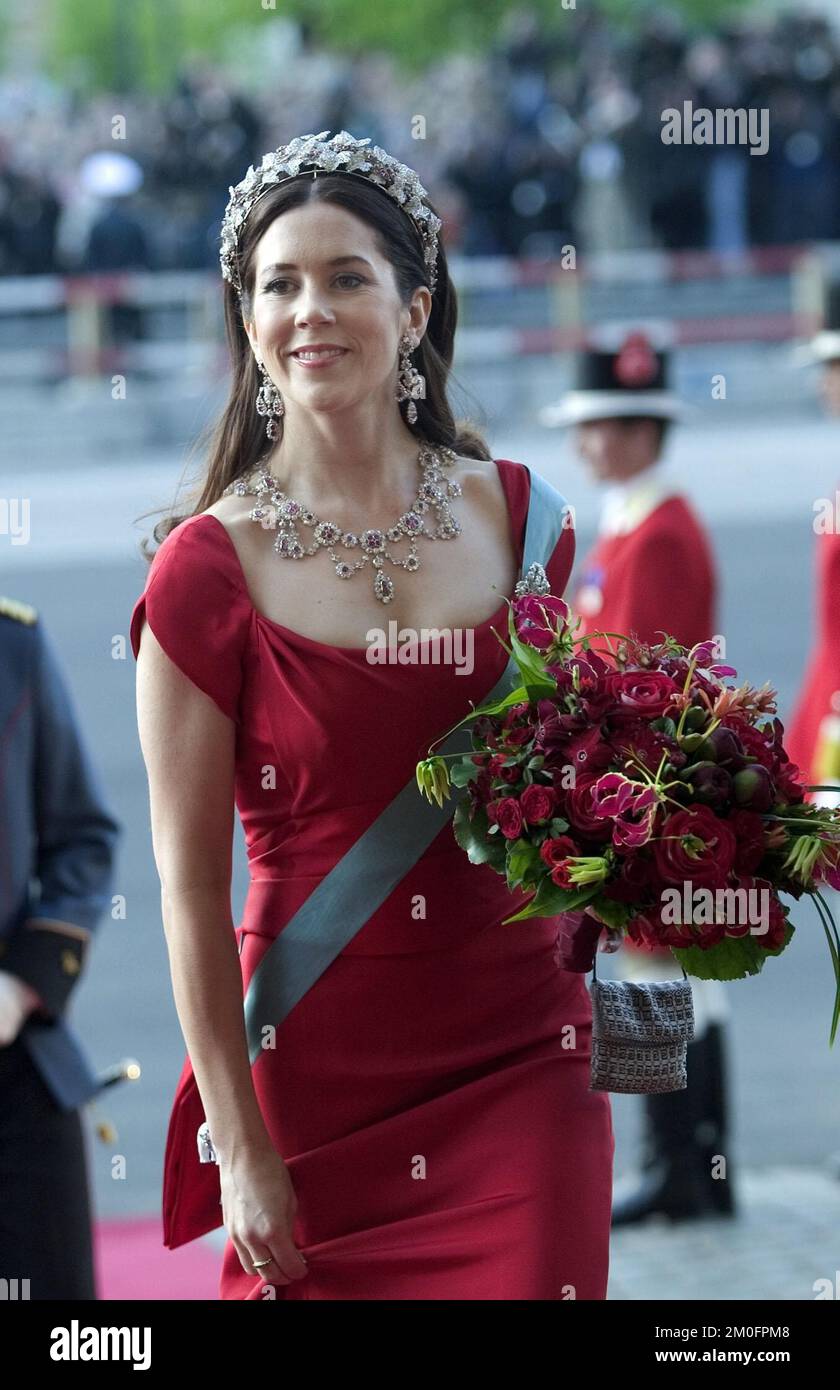 Miss Mary Donaldson arrives for a Gala performance in The Royal Theatre ...