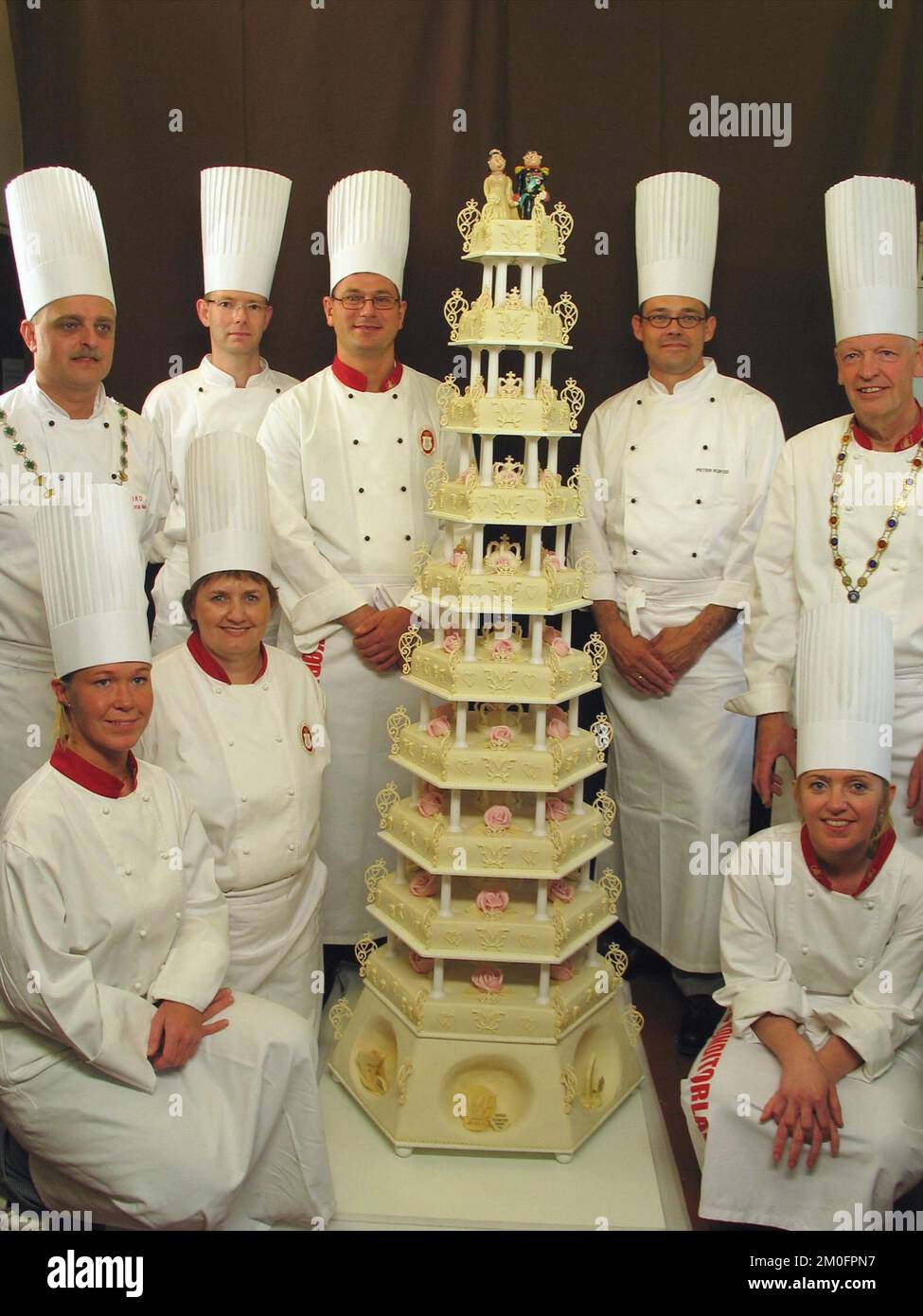 The Royal Wedding cake, for the wedding of The Danish Crown Prince and ...