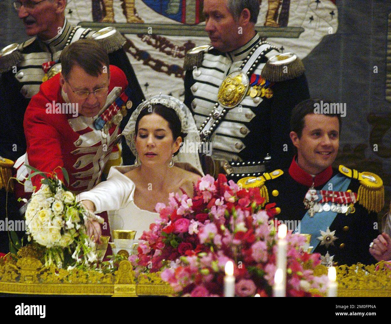 The Royal Wedding Reception at Fredensborg Palace. The Danish Crown ...