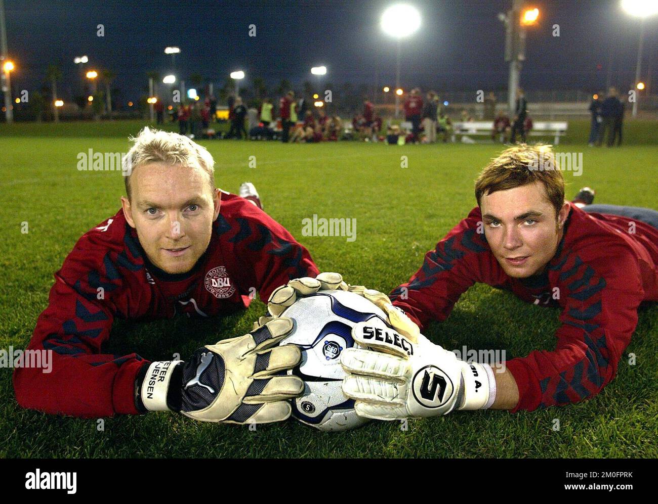 The two goalkeeper reserves on the Danish national team Peter Skov ...