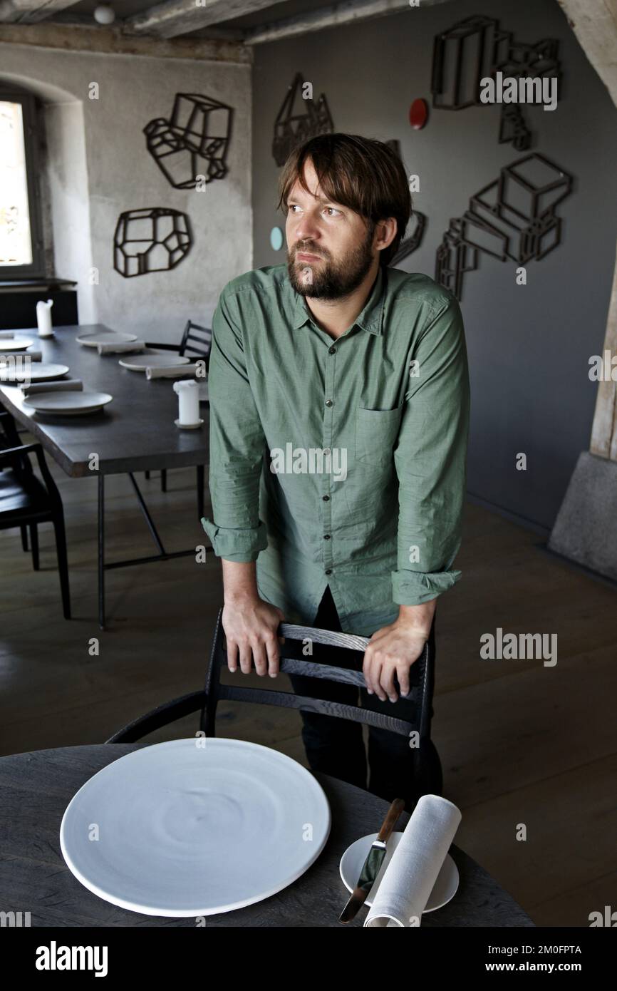 Head chef, Rene Redzepi, seen in the world famous restaurant Noma in ...