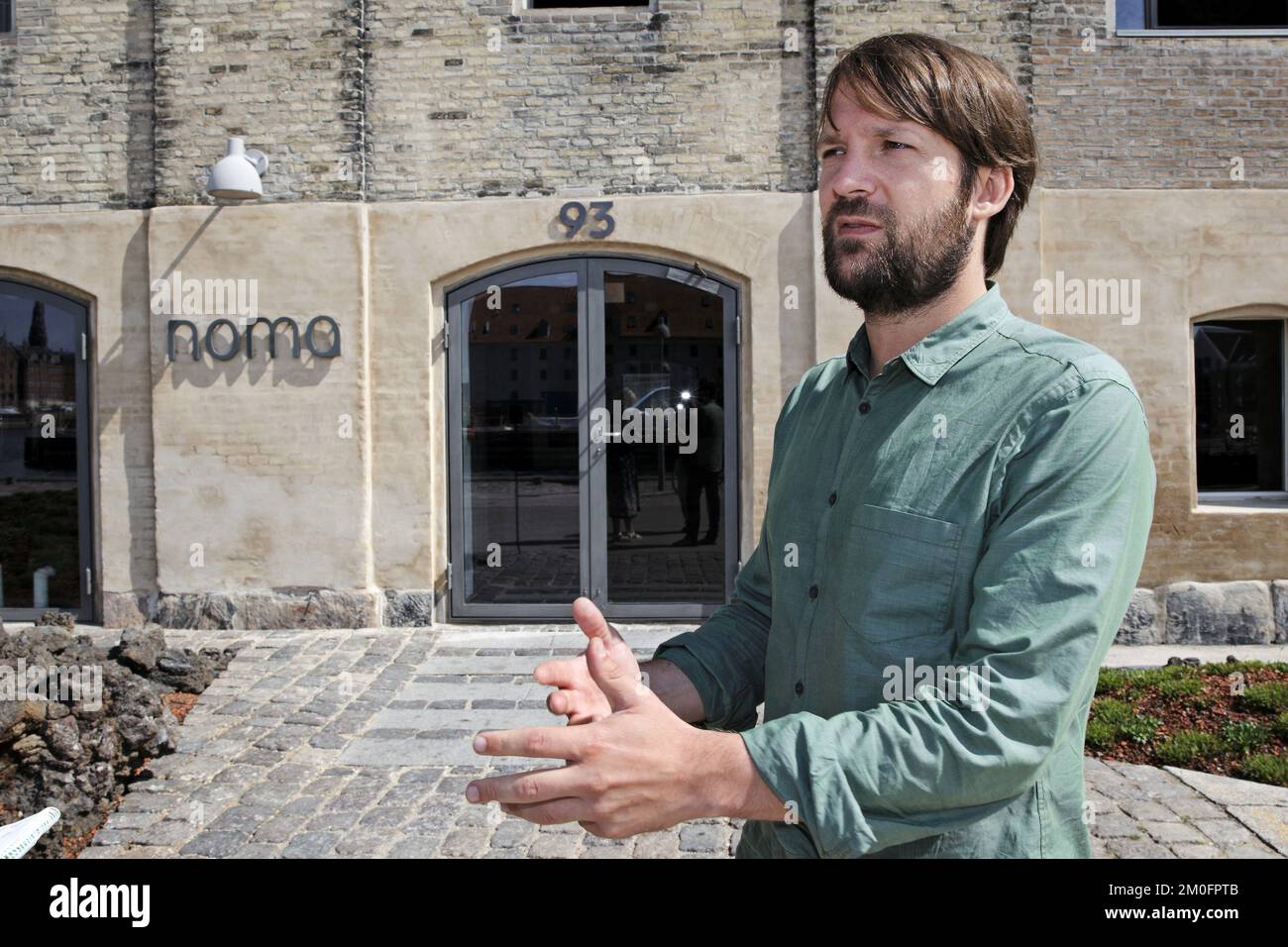 Head chef, Rene Redzepi, seen in the world famous restaurant Noma in ...