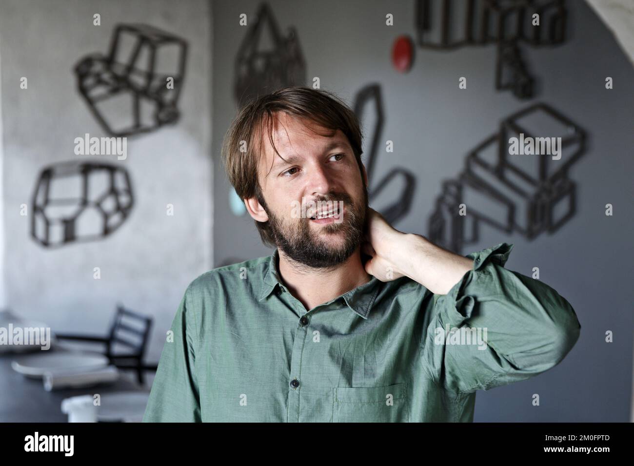 Head chef, Rene Redzepi, seen in the world famous restaurant Noma in ...