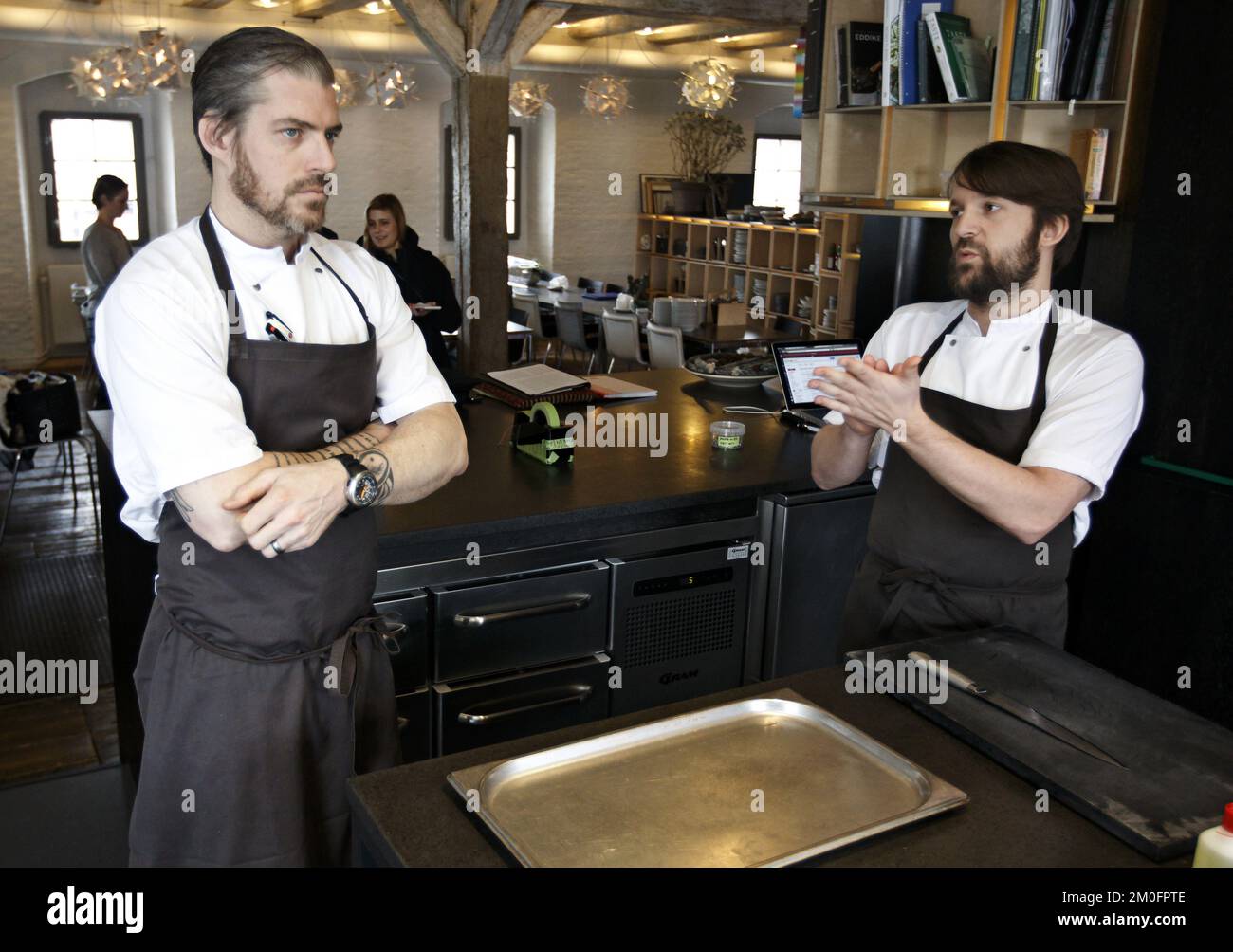 General view of the kitchen in the world famous restaurant Noma in ...