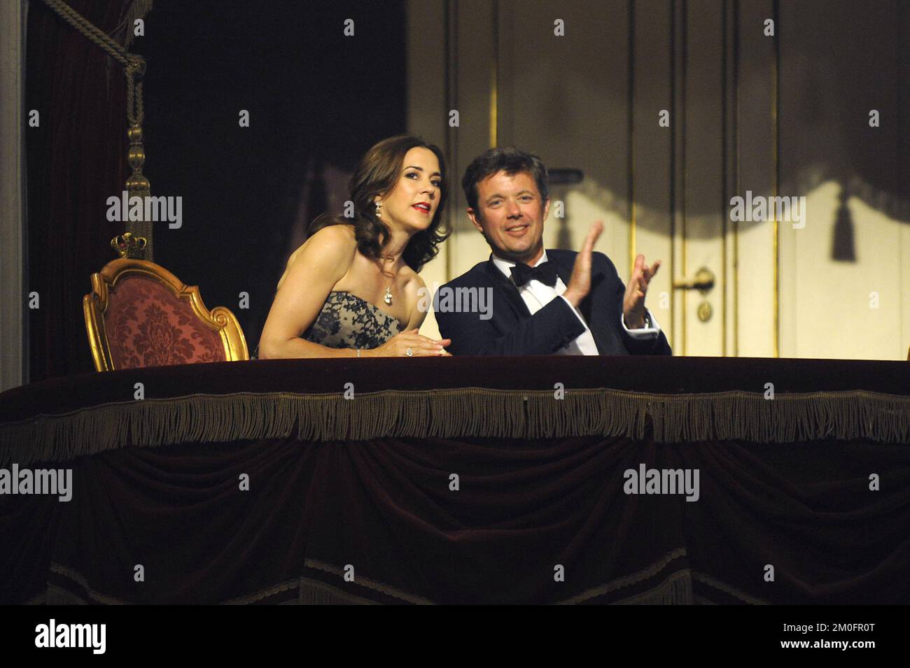 Crown Prince Frederik and Crown Princess Mary at the Danish Reumert ...