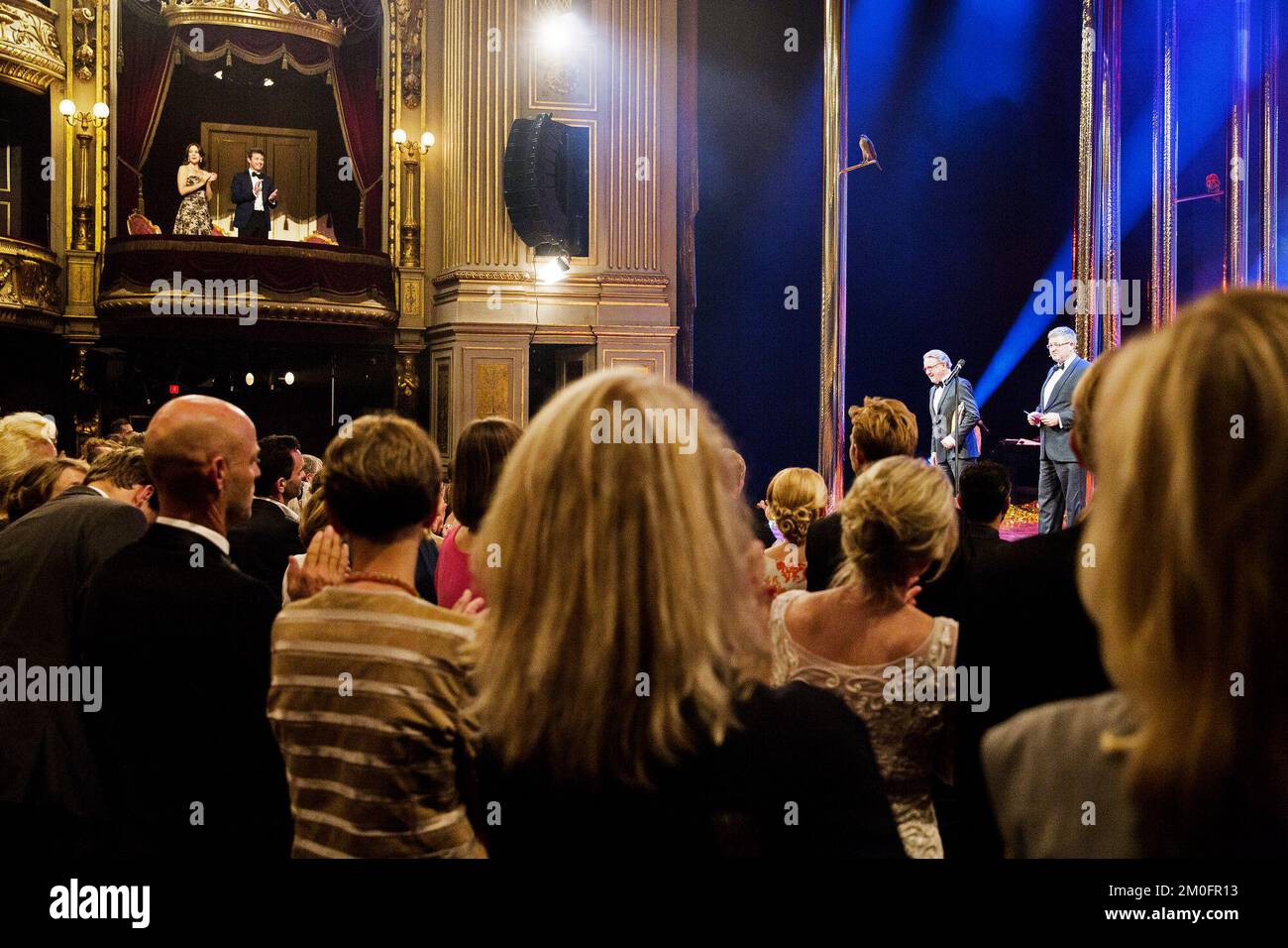 Crown Prince Frederik and Crown Princess Mary at the Danish Reumert ...