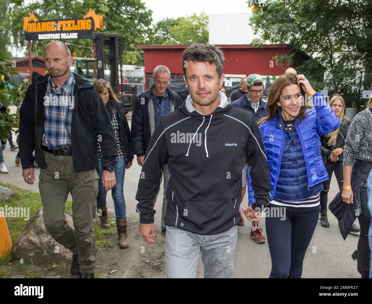Crown prince frederik and crown princess mary attend roskilde festival ...
