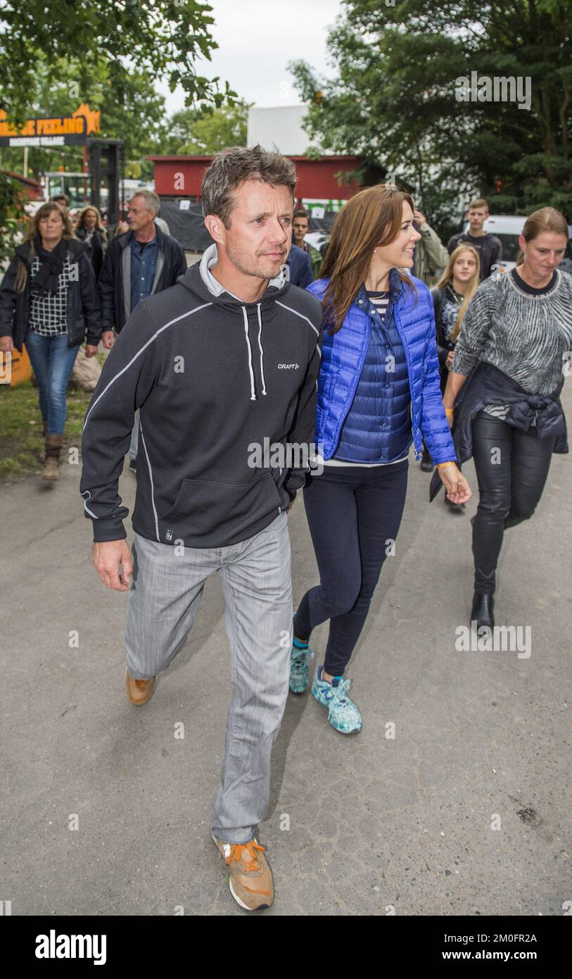 Crown prince frederik and crown princess mary attend roskilde festival ...