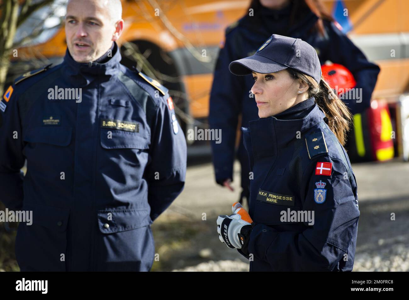 Princess Marie, visited the Bredskabstyrelsen in Hedehusene, Denmark ...