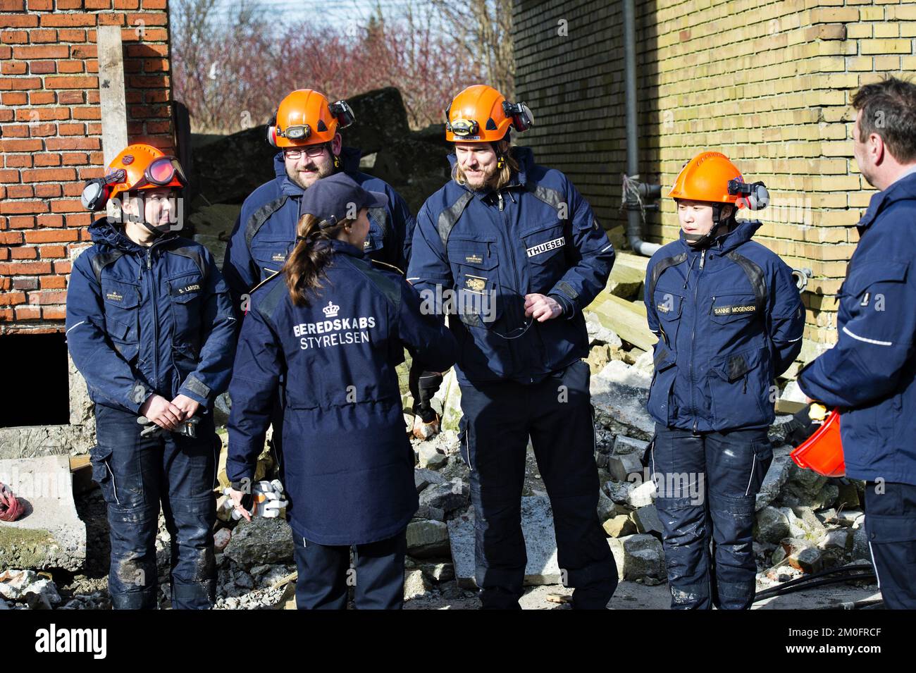 Princess Marie, visited the Bredskabstyrelsen in Hedehusene, Denmark ...