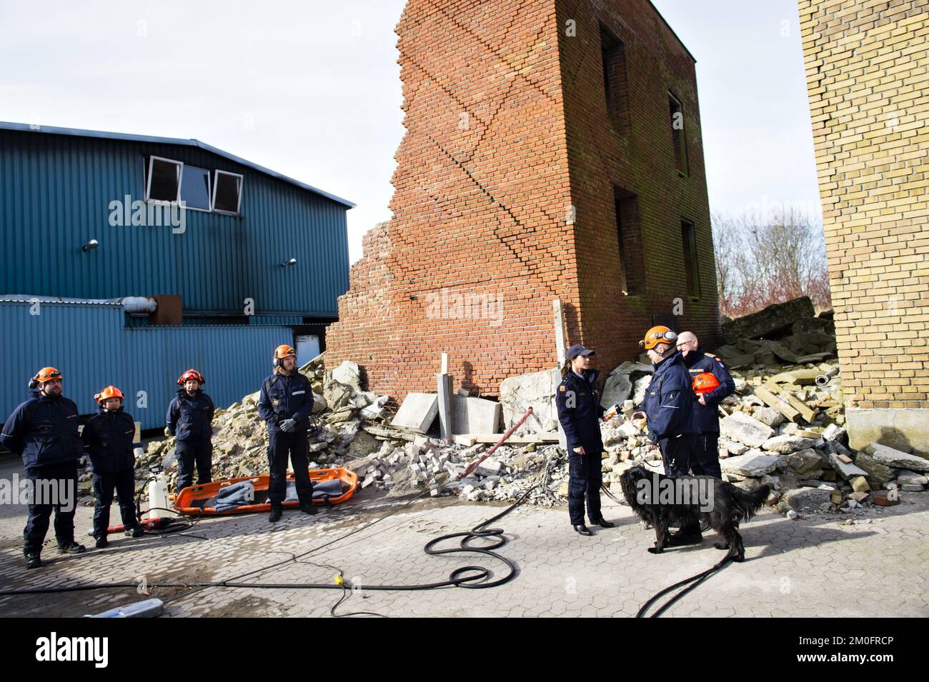 Princess Marie, visited the Bredskabstyrelsen in Hedehusene, Denmark ...