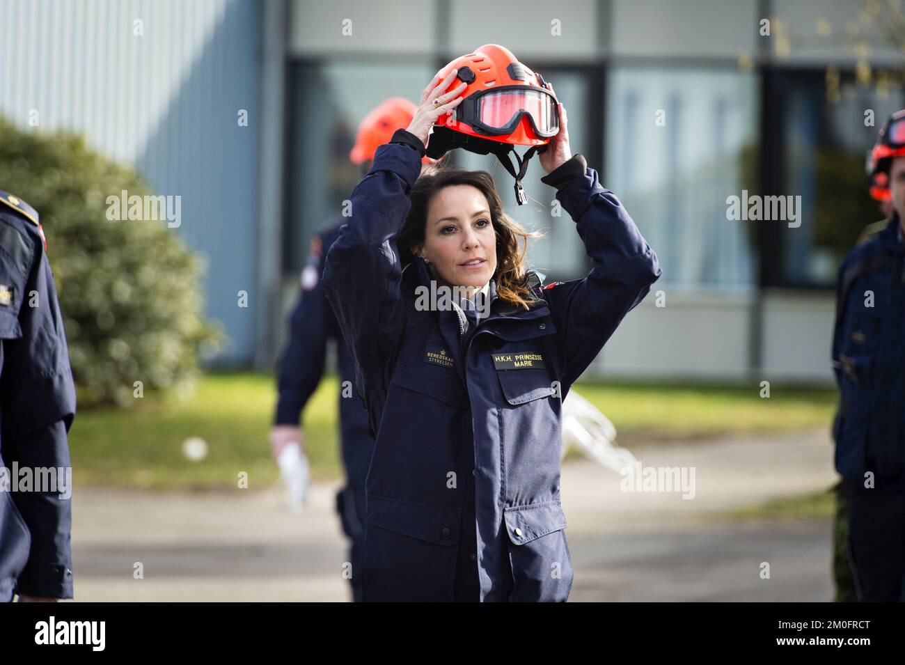 Princess Marie, visited the Bredskabstyrelsen in Hedehusene, Denmark ...