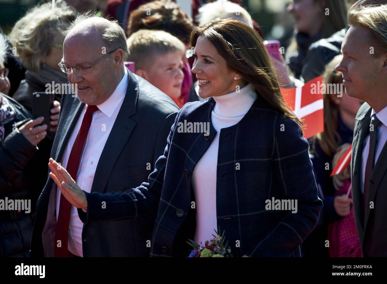 Crown Princess Mary opens the new "Bridge Walking" attraction on Little ...