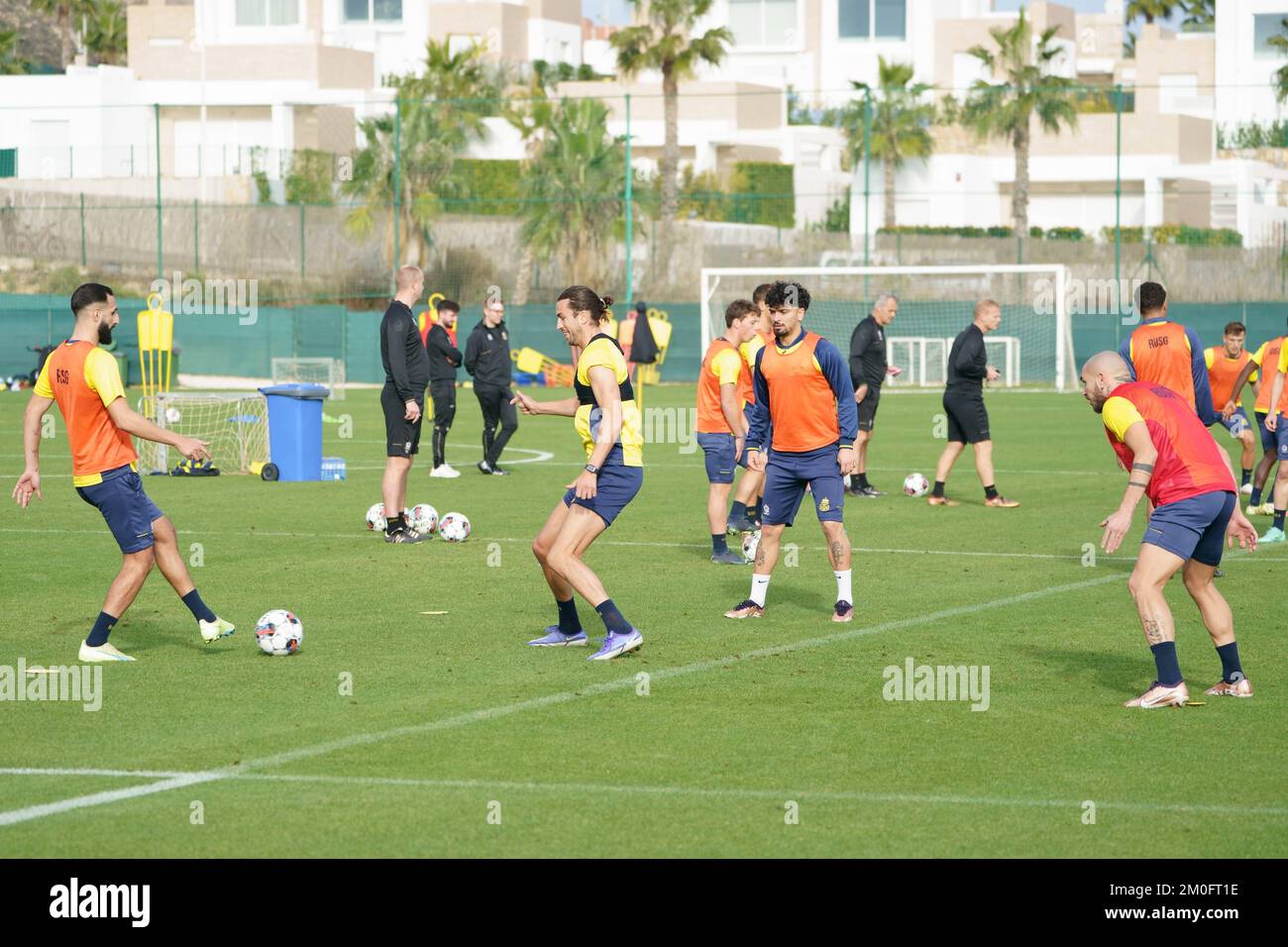 Union's players pictured during a training session at the winter ...