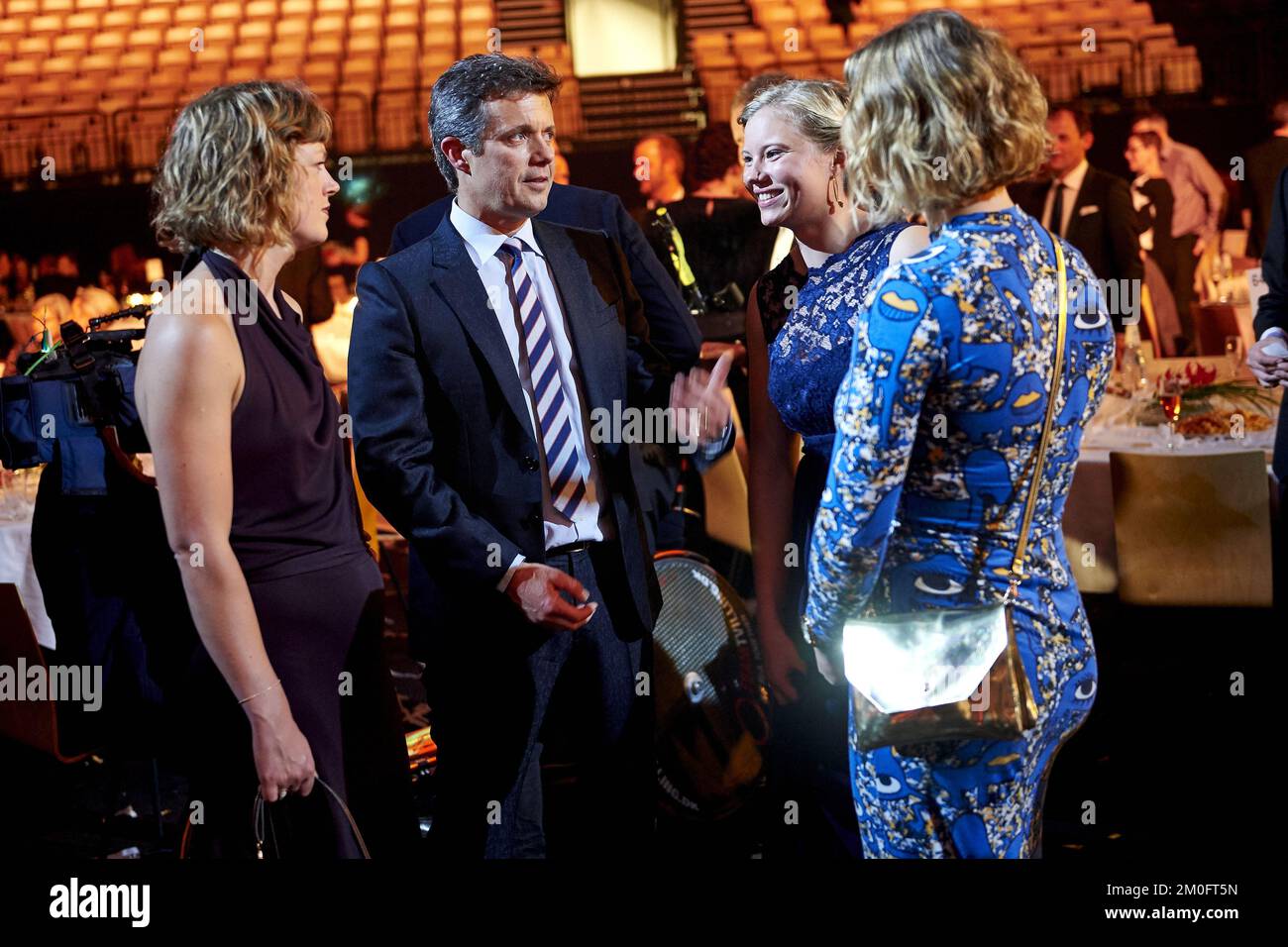 Crown Prince Frederik after the show, Saturday was Sport 2015 Sports Gala at Jyske Bank Boxen in ...