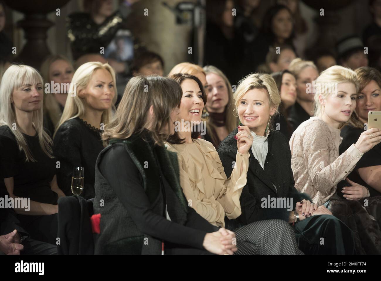 Crown Princess Mary attends 'Jesper Hovring Fashion Show at Copenhagen ...