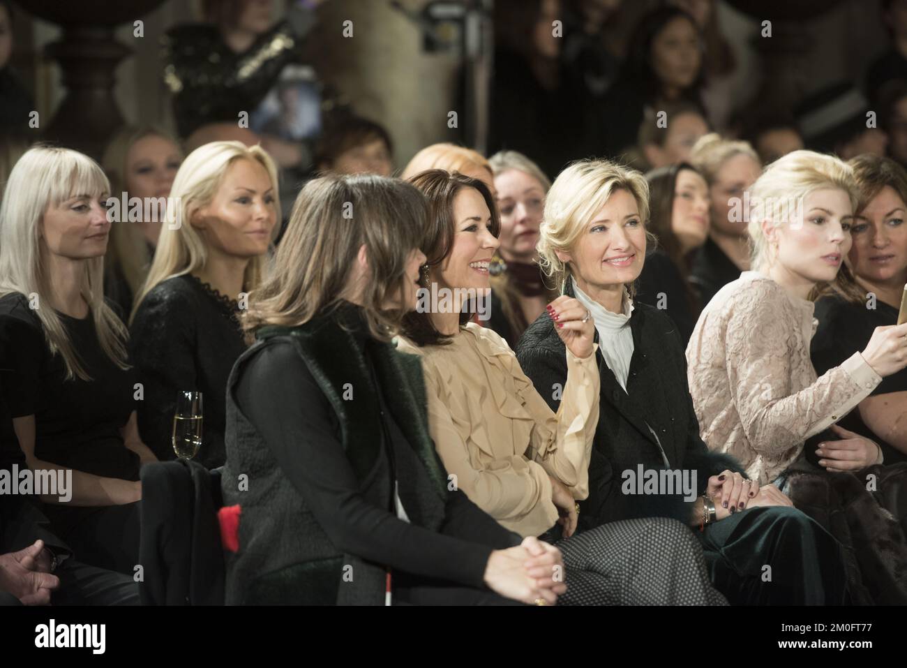 Crown Princess Mary attends 'Jesper Hovring Fashion Show at Copenhagen ...