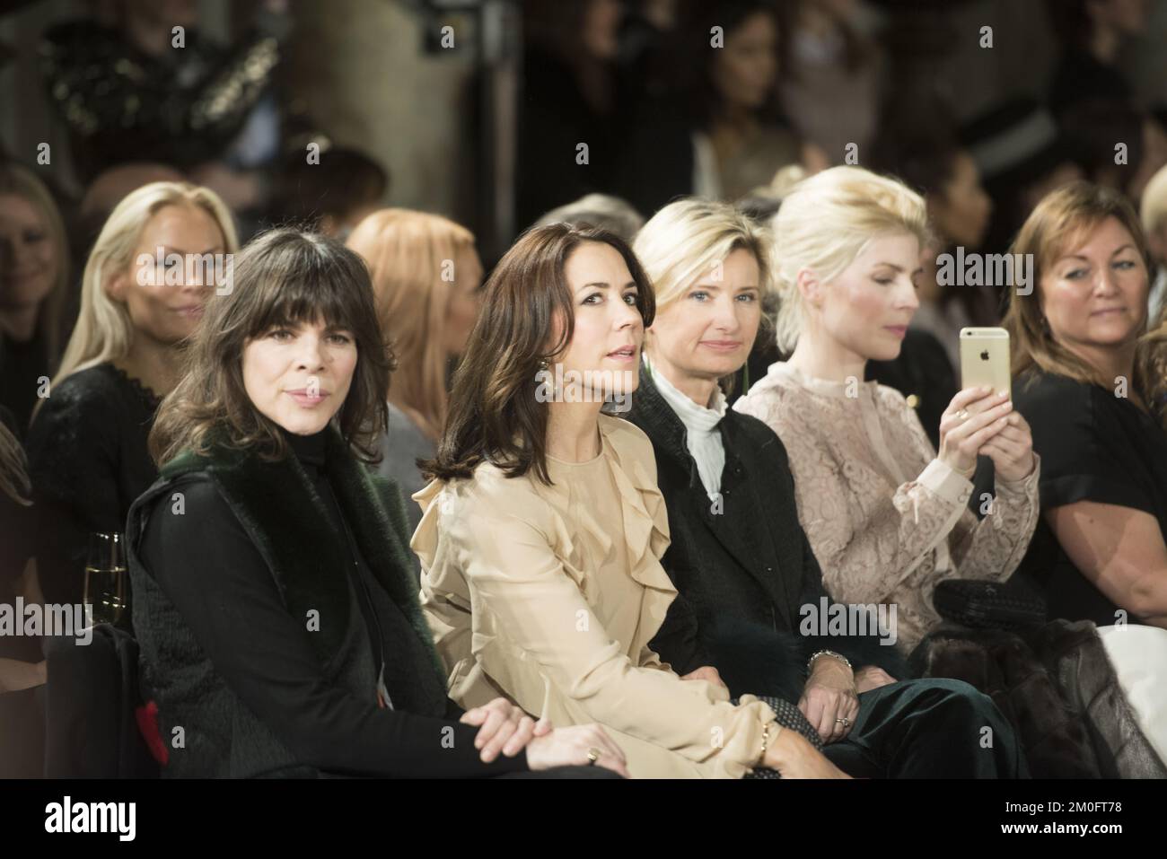 Crown Princess Mary attends 'Jesper Hovring Fashion Show at Copenhagen ...