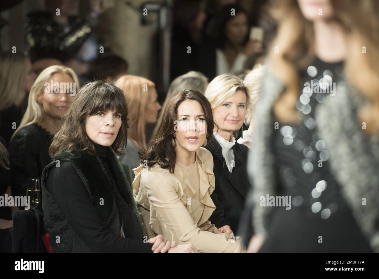 Crown Princess Mary attends 'Jesper Hovring Fashion Show at Copenhagen ...