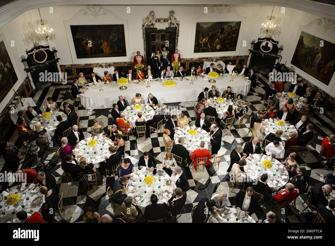 State Banquet at Fredensborg Palace attended by Mexico President ...