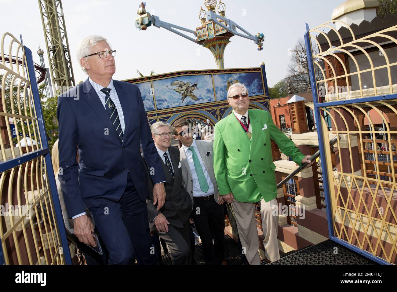 Prince Henrik at Tivoli's amusement Fatamorgana. The prince was in ...