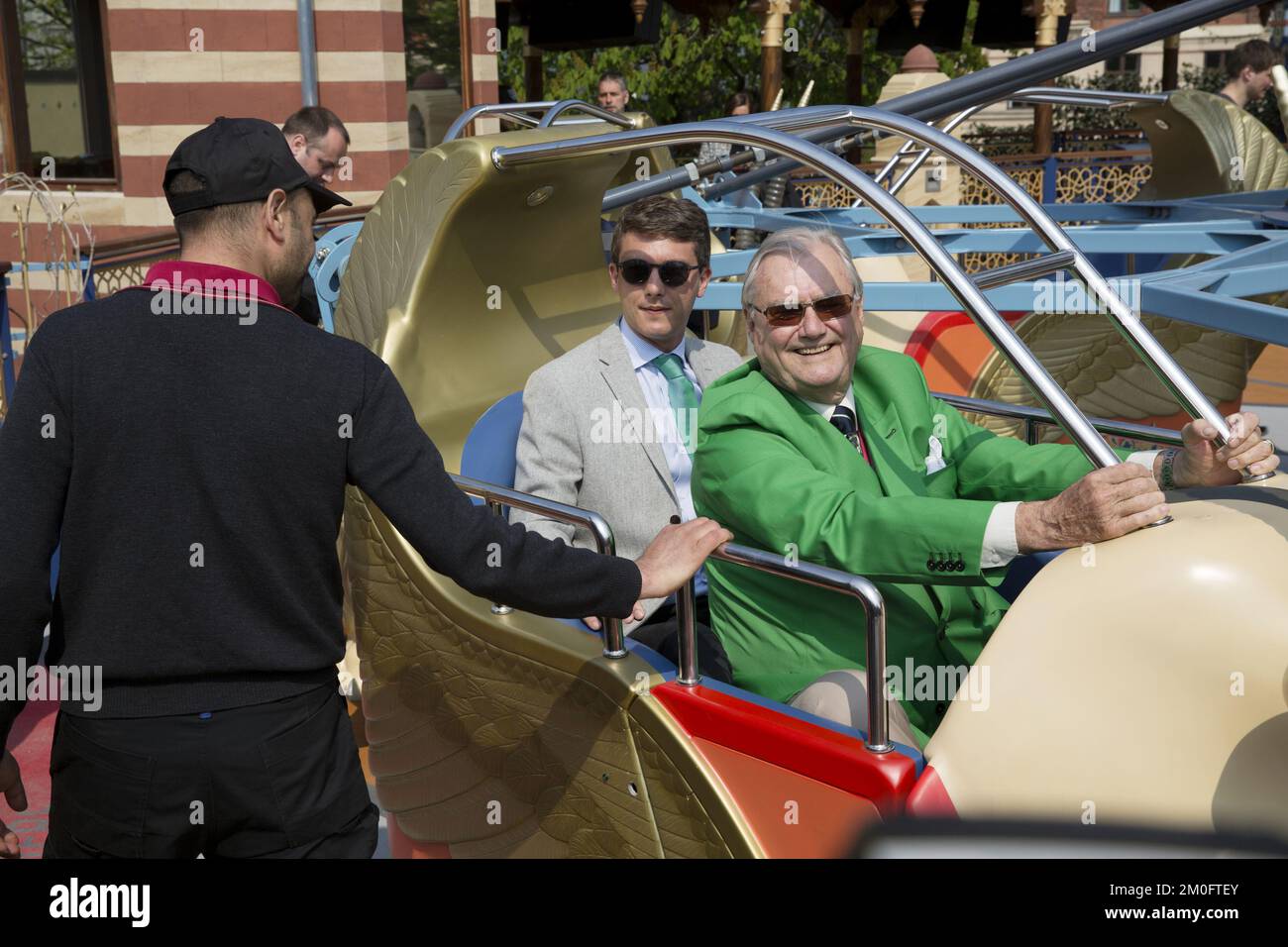 Prince Henrik at Tivoli's amusement Fatamorgana. The prince was in ...