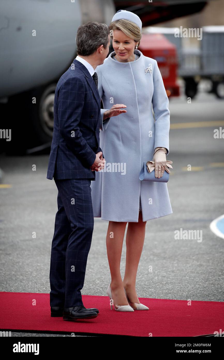 TM King Philippe and Queen Mathilde arrived at the Vilhelm Lauritzen ...