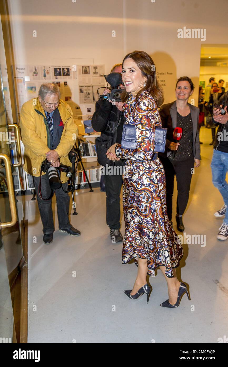 Danish Crown Princess Mary arrives at a fashion awards show in ...