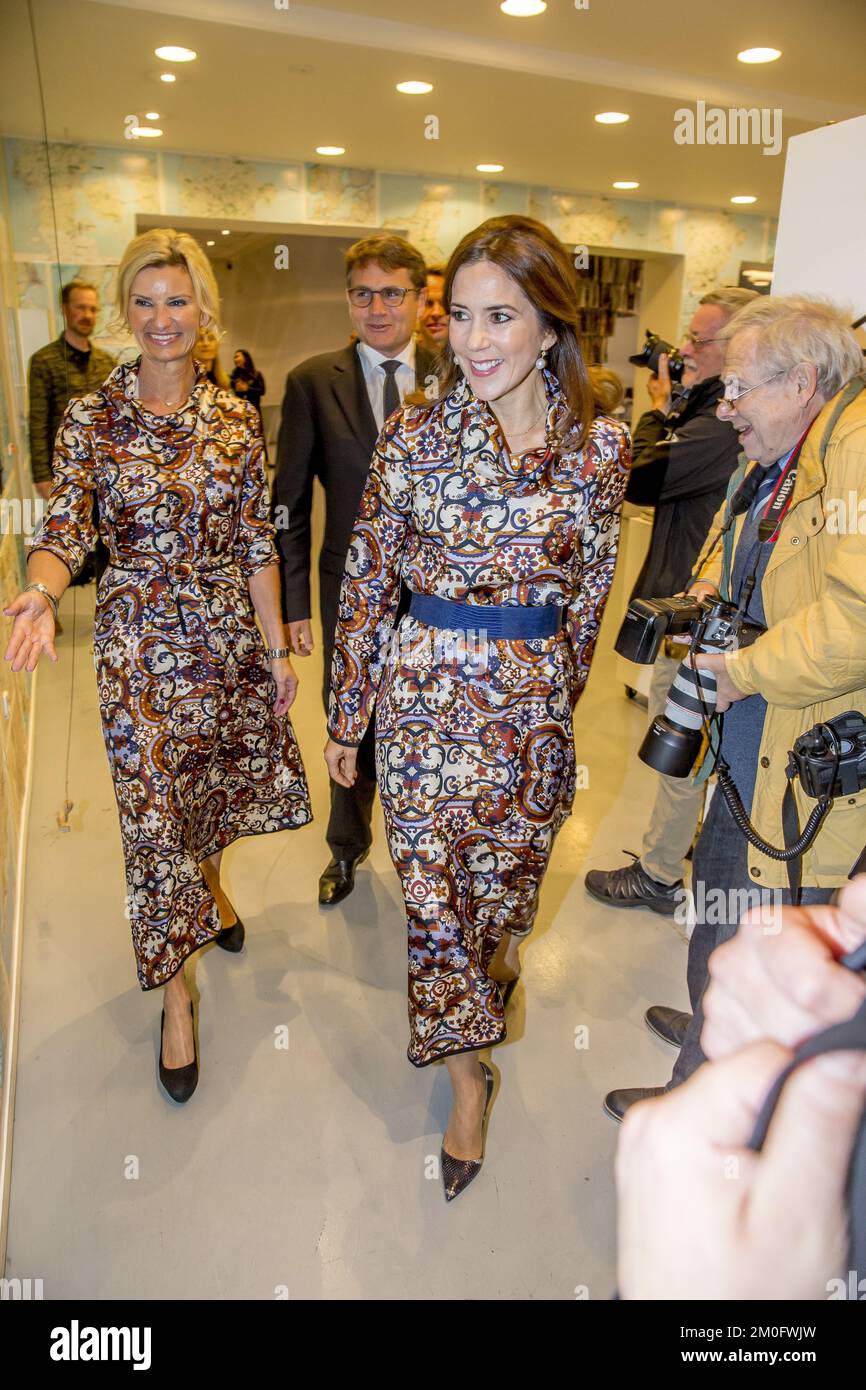 Danish Crown Princess Mary arrives at a fashion awards show in ...