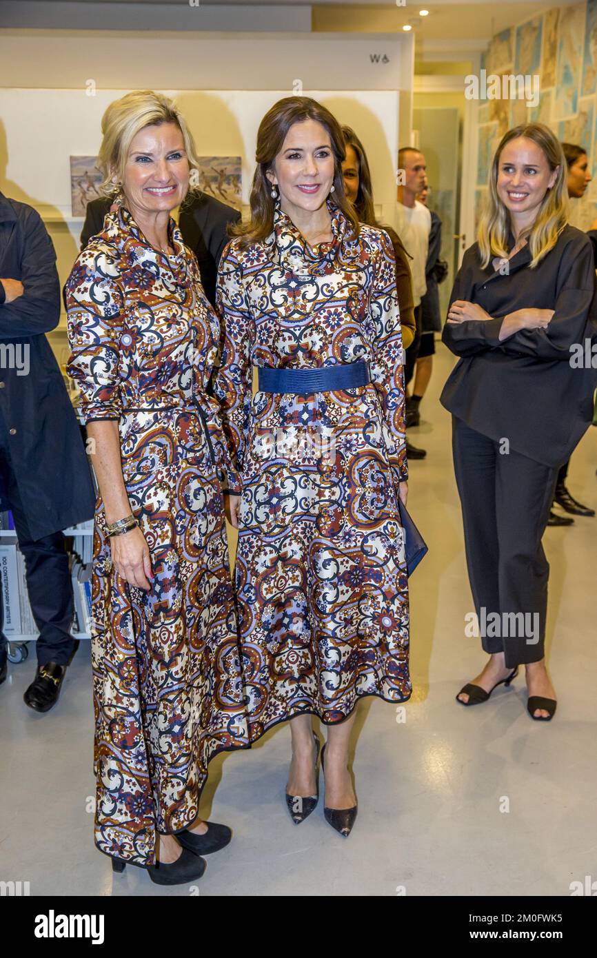 Danish Crown Princess Mary arrives at a fashion awards show in ...