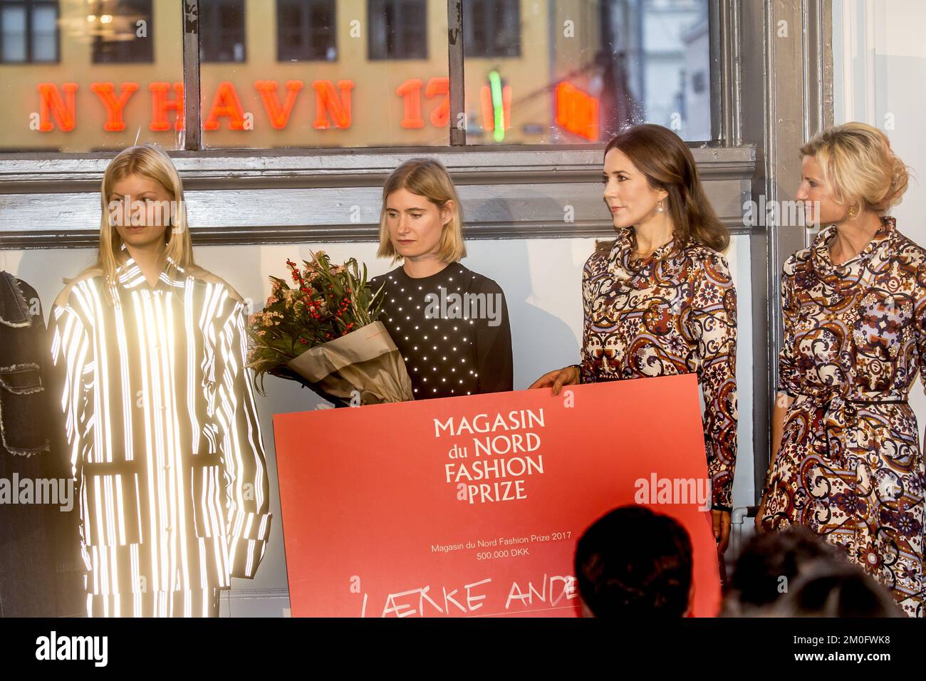 Danish Crown Princess Mary arrives at a fashion awards show in ...
