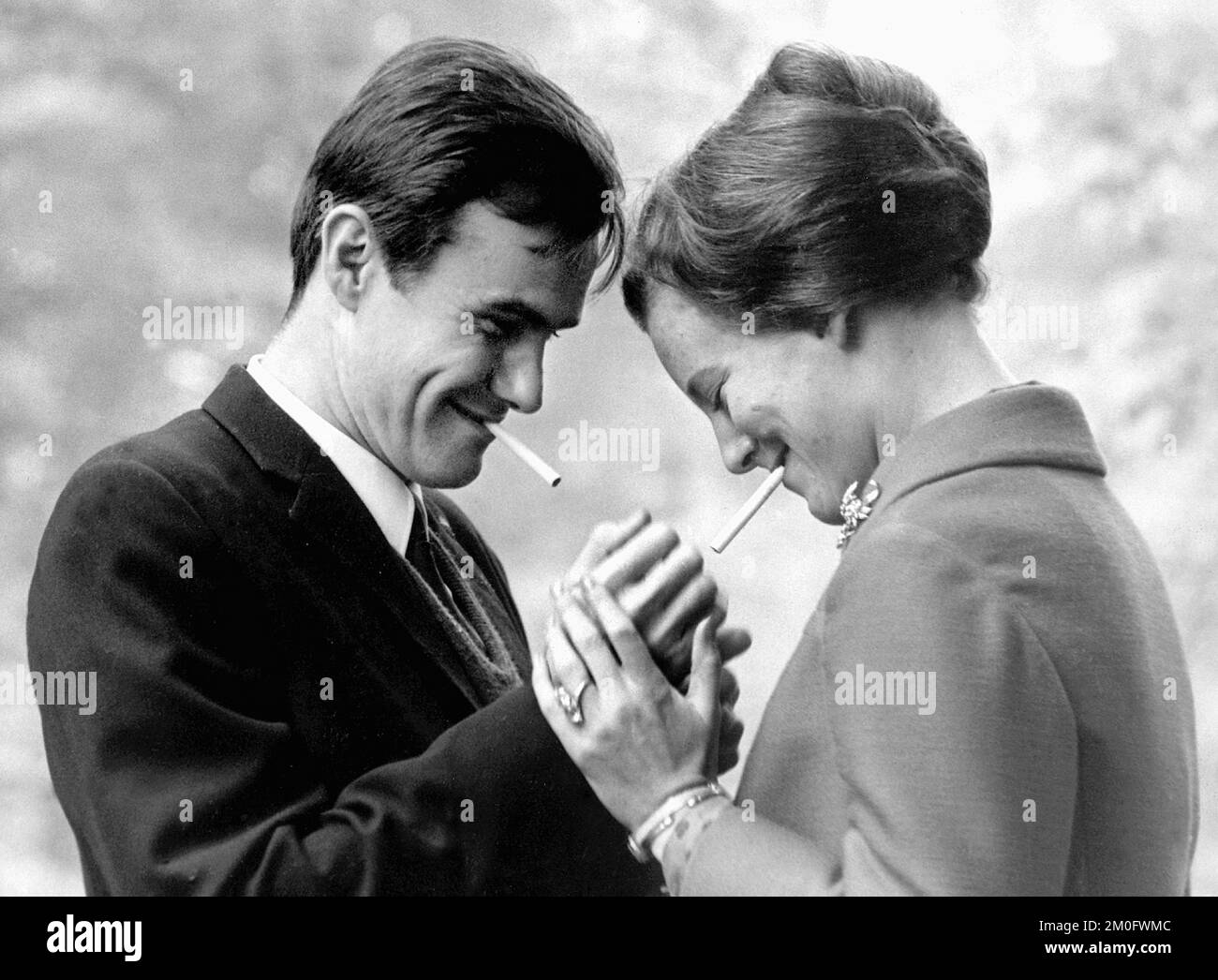 Heiress to the throne Princess Margrethe and French Count Henri de ...