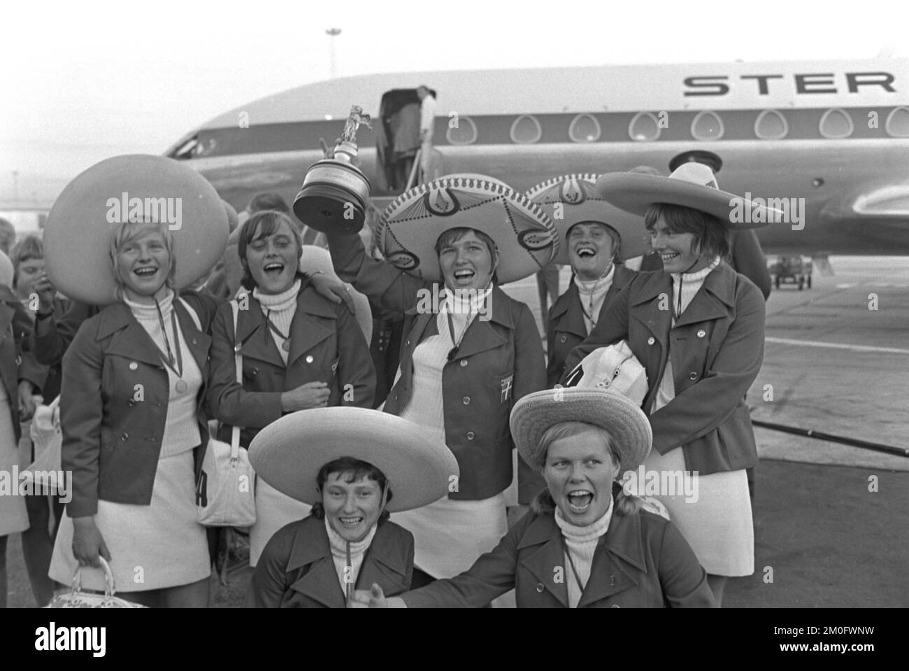 The Danish World Cup soccer girls return home from Mexico. Fot. At the ...