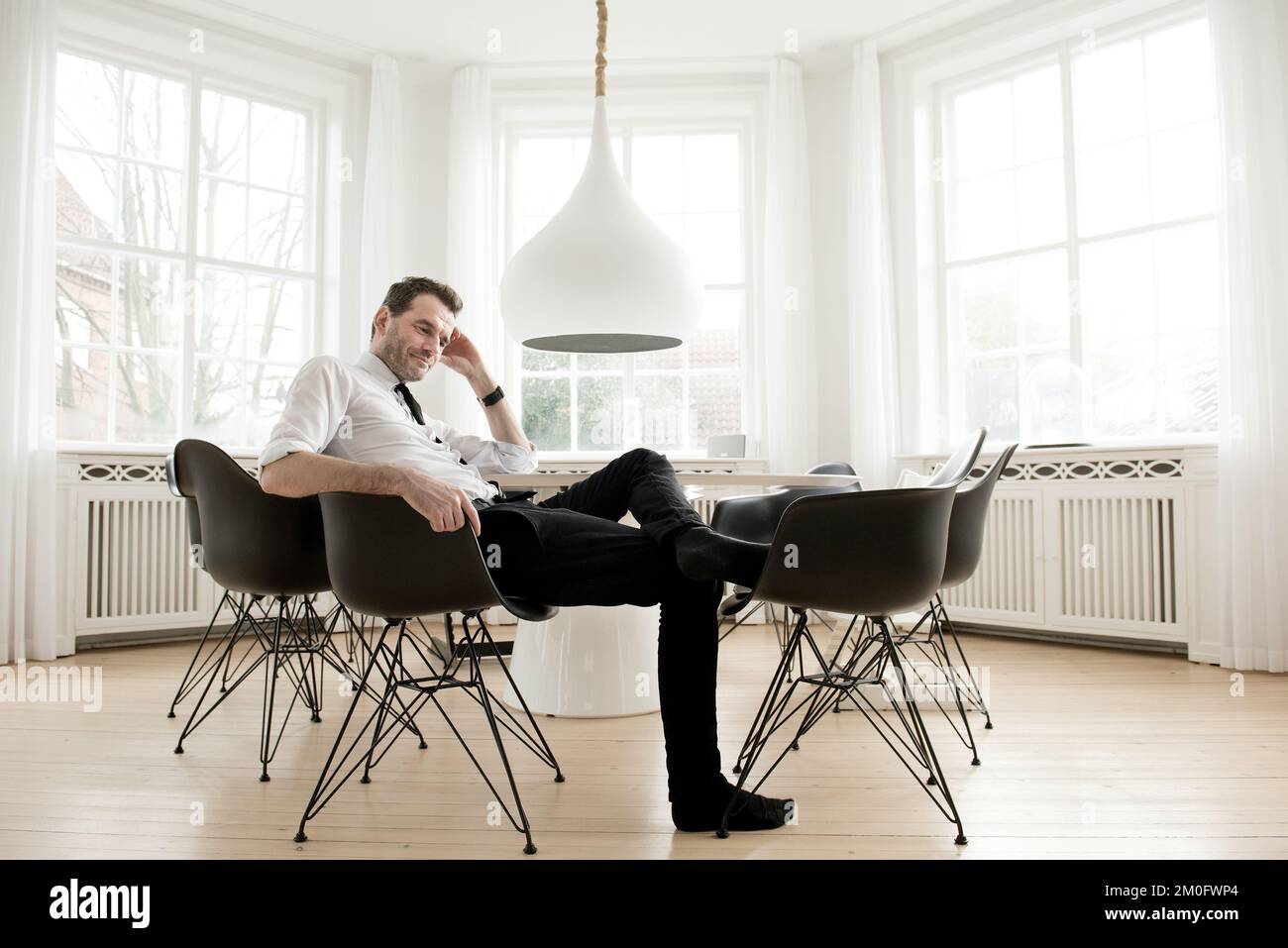 Jesper Buch, founder of Just-Eat, photographed in his home in ...