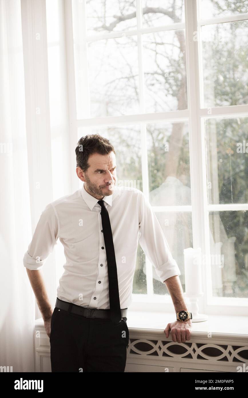 Jesper Buch, founder of Just-Eat, photographed in his home in ...