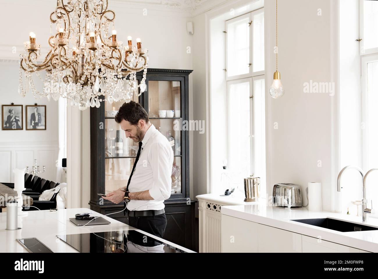 Jesper Buch, founder of Just-Eat, photographed in his home in ...