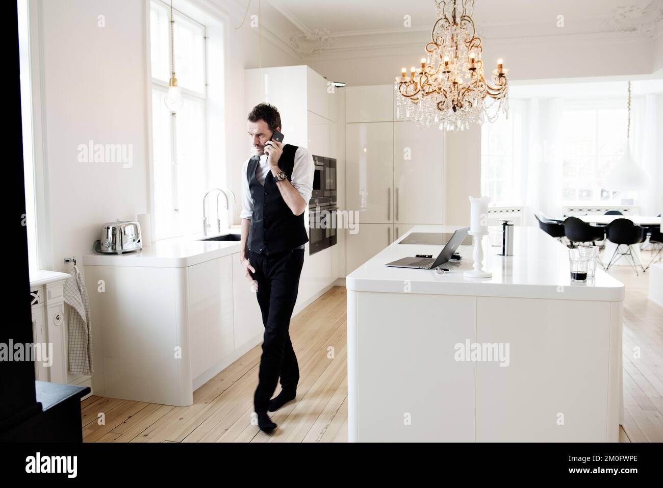 Jesper Buch, founder of Just-Eat, photographed in his home in ...