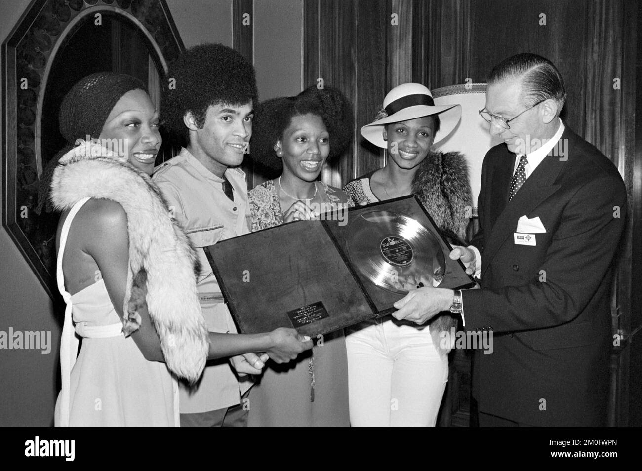 The group Boney M performs in Tivoli in 1977 Stock Photo - Alamy