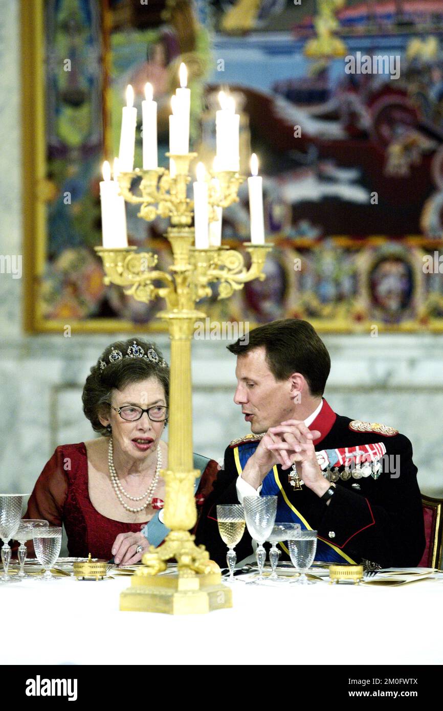 Princess elisabeth left prince joachim during gala dinner on may hi-res ...