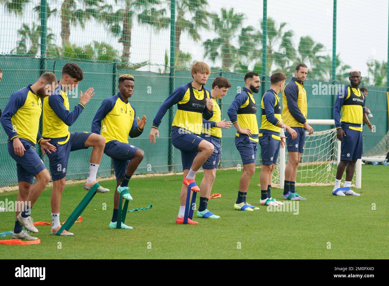 Union's players pictured during a training session at the winter ...