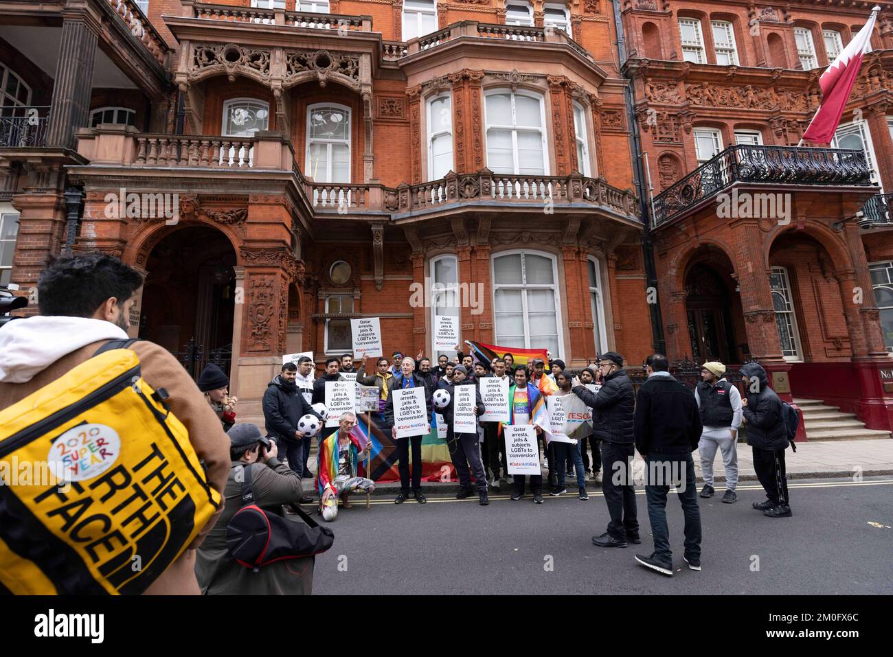 British human rights campaigner Peter Tatchell leads a demonstration ...