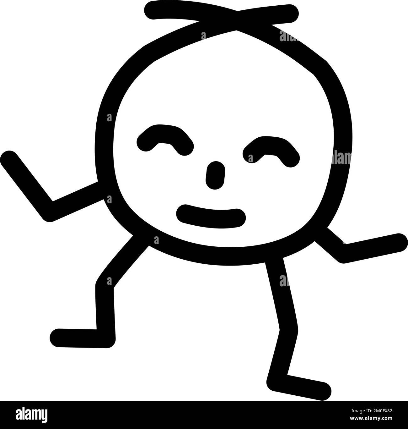 circle geometric character line icon vector illustration Stock Vector ...