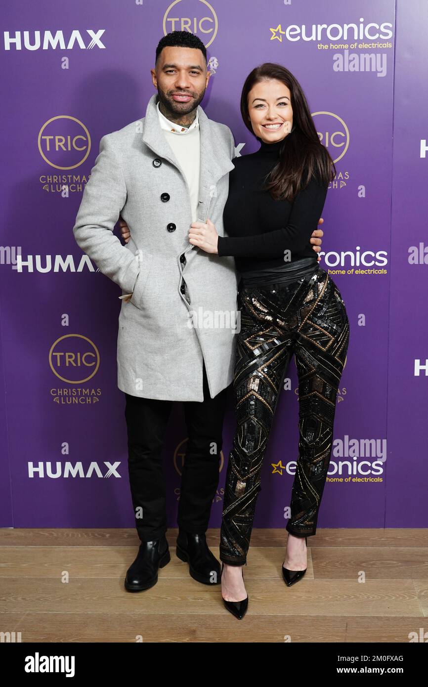 Jermaine Pennant and Jess Impiazzi arrive for the TRIC (The Television ...