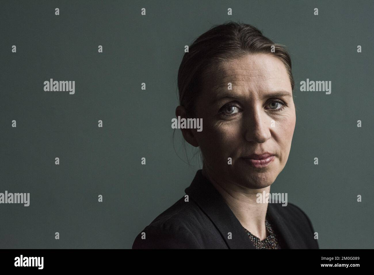 Portrait of Mette Frederiksen Stock Photo - Alamy