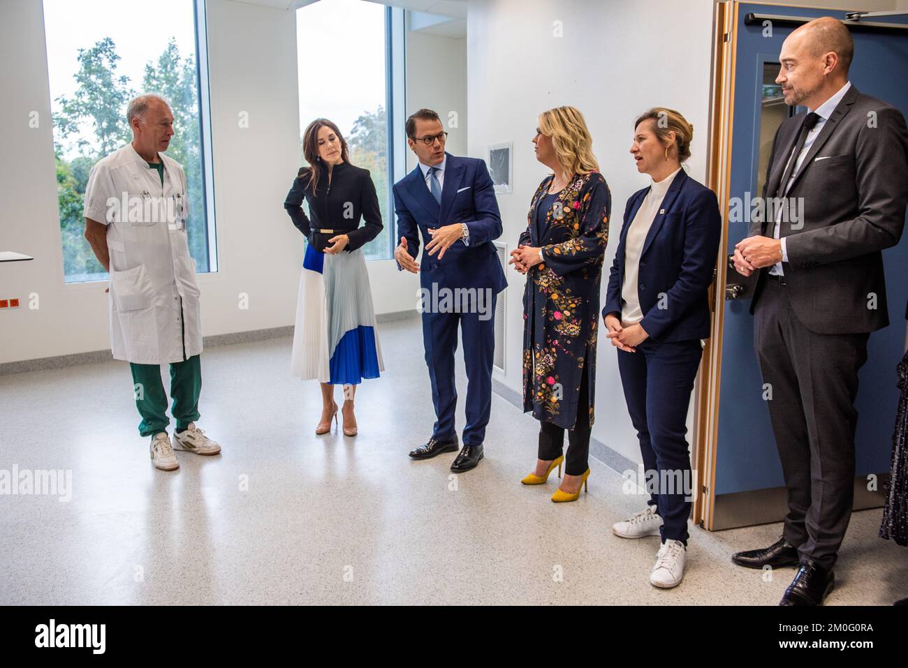 Crown Princess Victoria and Prince Daniel visit an operation room in ...